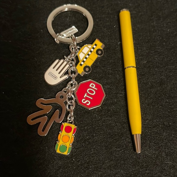 Coach | Accessories | Coach Keychain And Pen Set | Poshmark